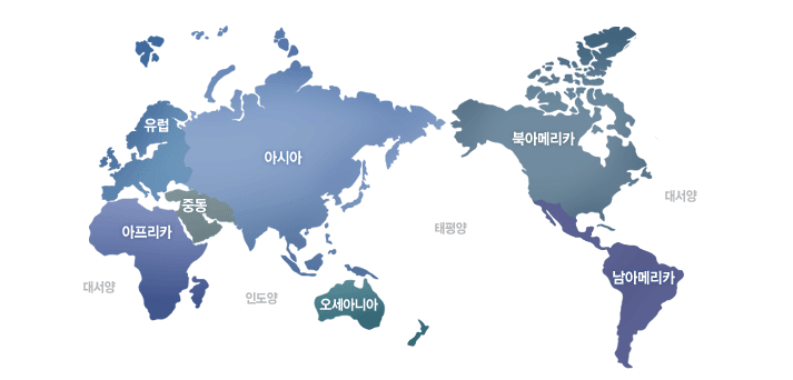 세계지도 (5대양 6대주) 요런건 알아야지 - 여행지소개 및 여행모음 - 코람데오행복한동행