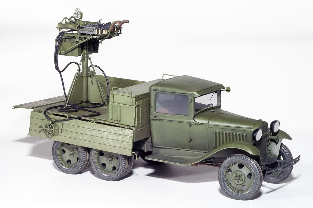 GAZ-AAA w/QUAD M4 MAXIM #35177 [1/35 MINIART MADE IN Ukraine] - Ⅱ AFV ...