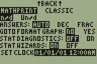 기본 설정 Setup - TI-84 기능설명 - TI-84 활용