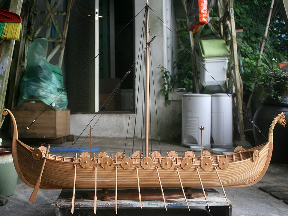 Full Scratch Build 자작 Langskip of Vikings 바이킹 랑스킵 - 천해룡님 작품 - 오토/스케일 작품 ...