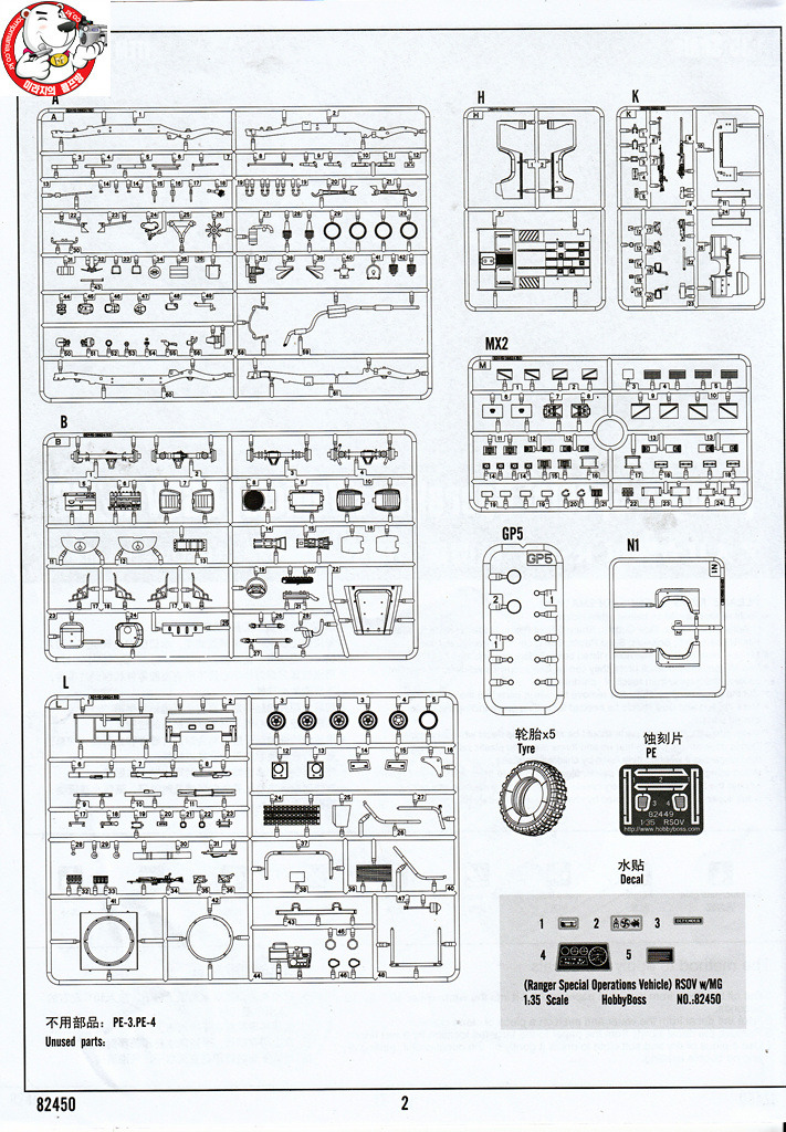RSOV (Ranger Special Operations Vehicle) w/MG #82450 [1/35 HOBBYBOSS ...
