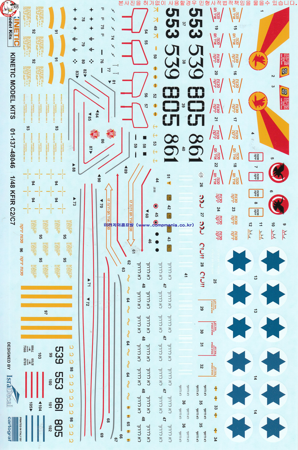 Israeli Air Force Kfir C2/C7 #48046 [1/48th KINETIC MADE IN CHINA] PT4 ...