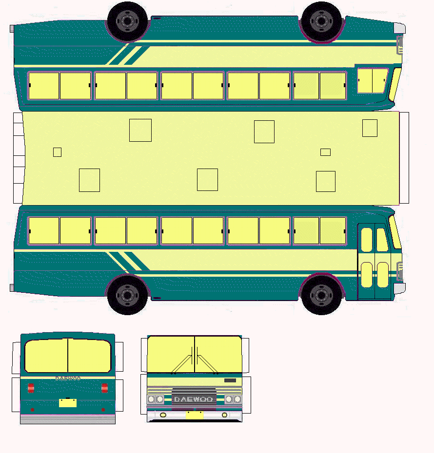 bf101 - 모형차 - 동양고속 버스 모형