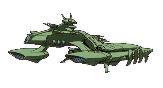 지온군의 경순양함 무사이급 (Principality of Zeon space force's light cruiser Musai ...